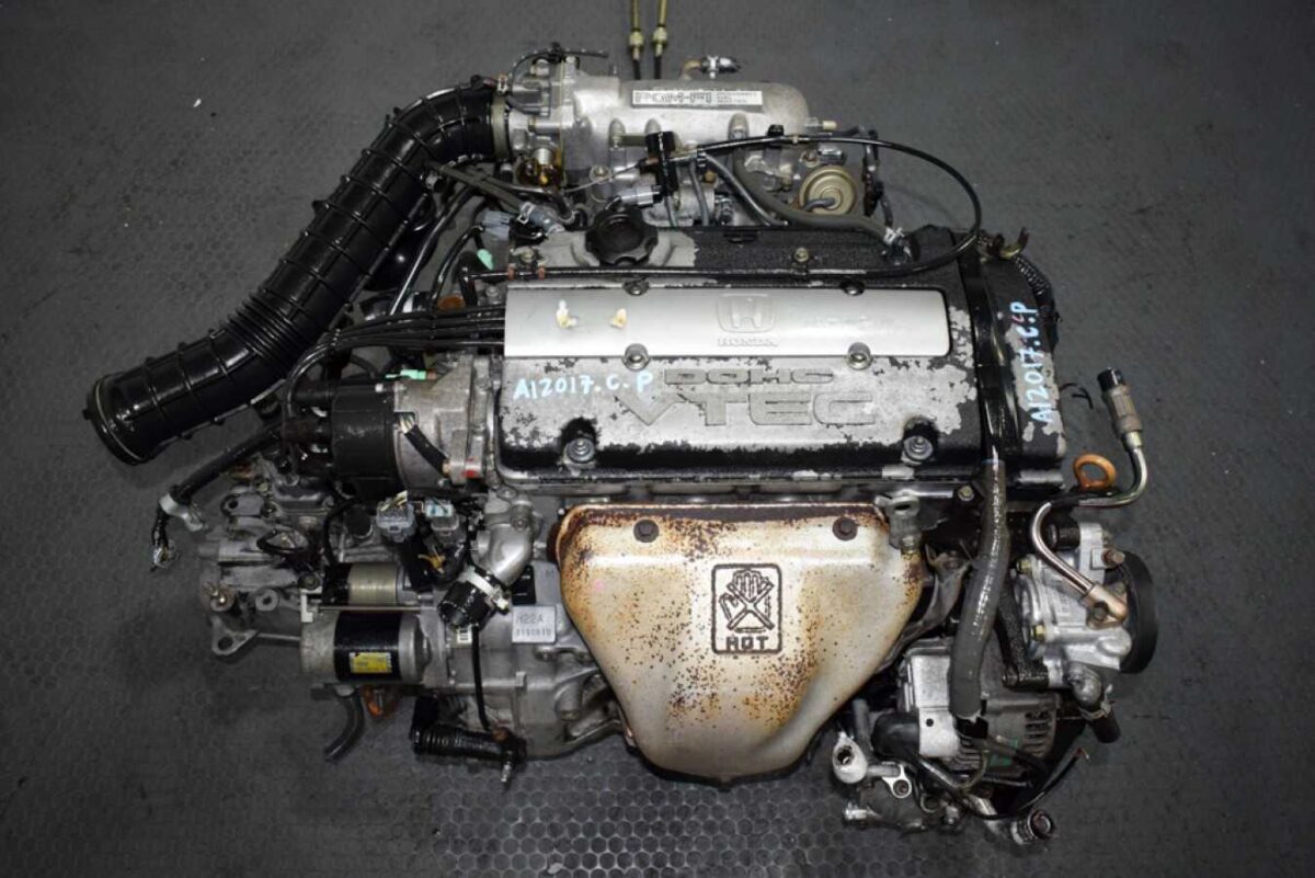 Very Clean & Low Mileage JDM 92-95 Honda H22A OBD1 with 5 Speed ...