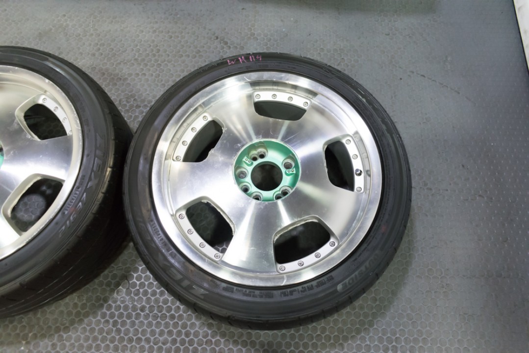 Set of Staggered JDM Hyperion Hyper Dish 2 Wheels in 18x8.0 45 Offset ...