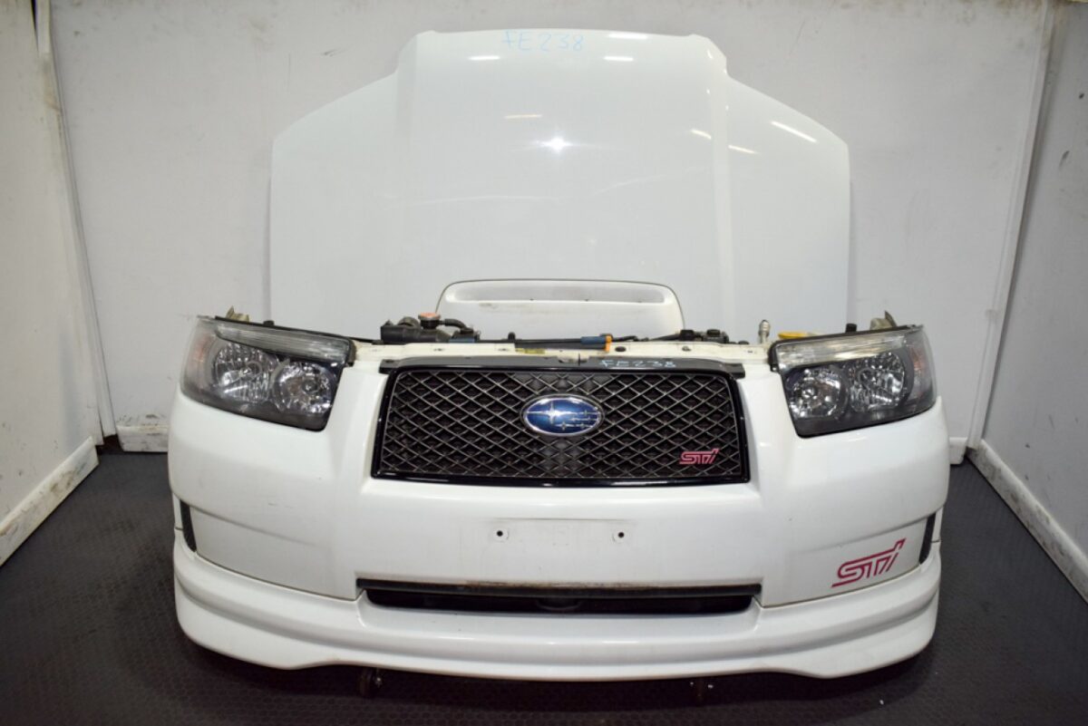 Very Rare & Clean JDM 03-08 Subaru Forester STI Front end in white with ...