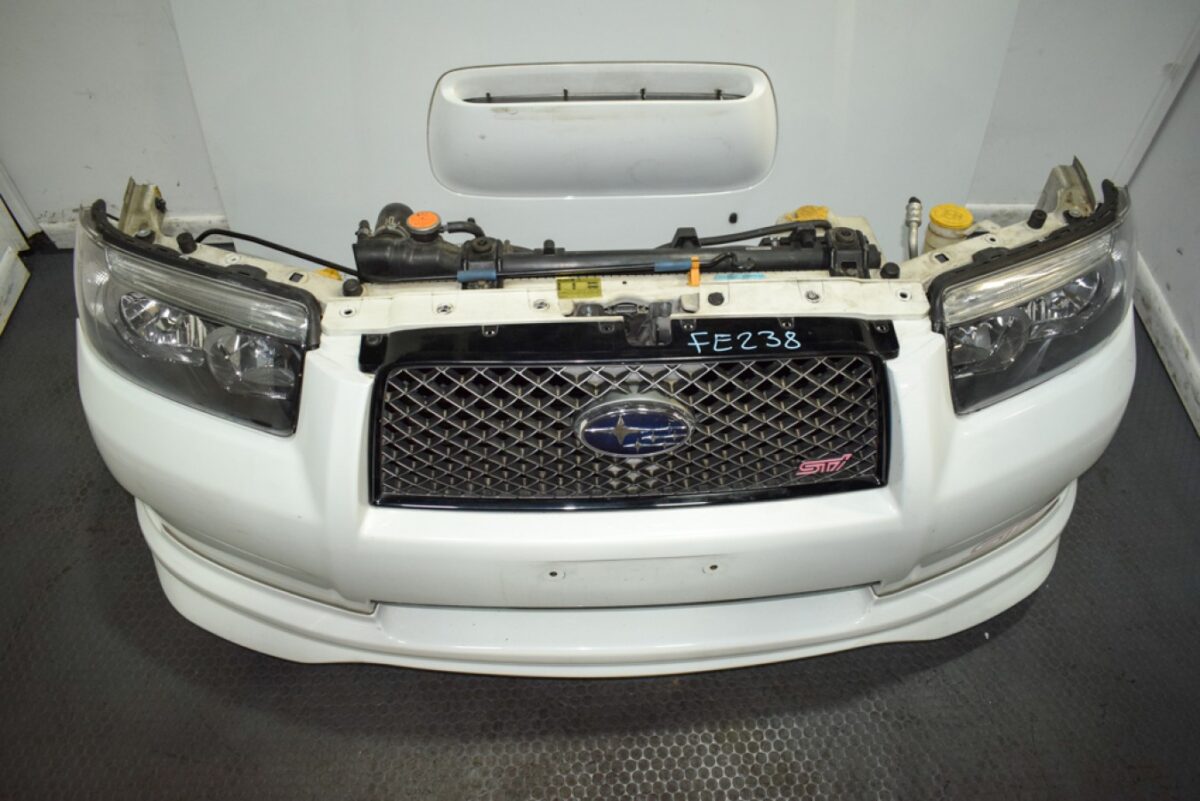 Very Rare & Clean JDM 03-08 Subaru Forester STI Front end in white with ...