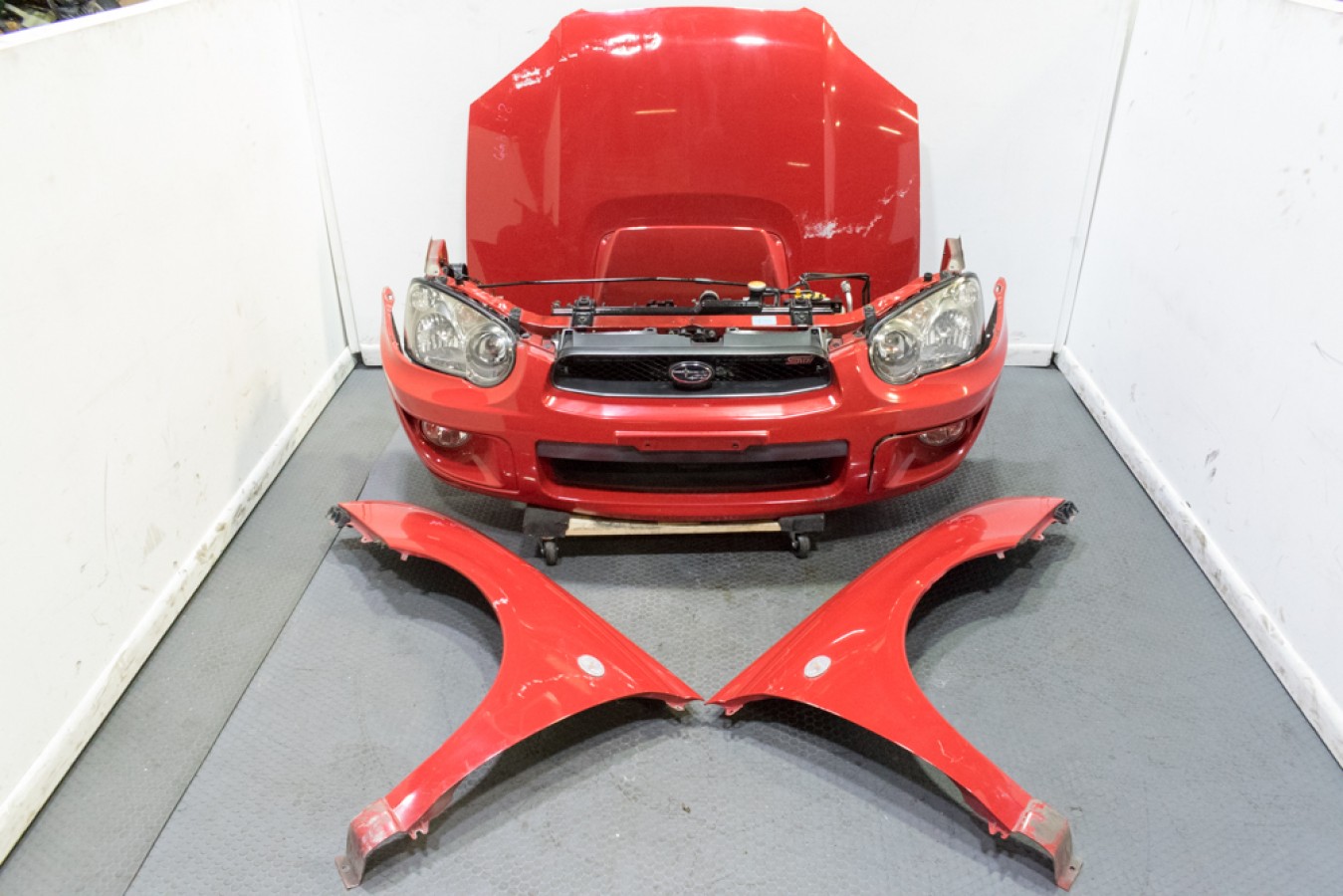2004-2005 Subaru Impreza GDA Wagon Nose Cut in Red Color for Sale | J ...