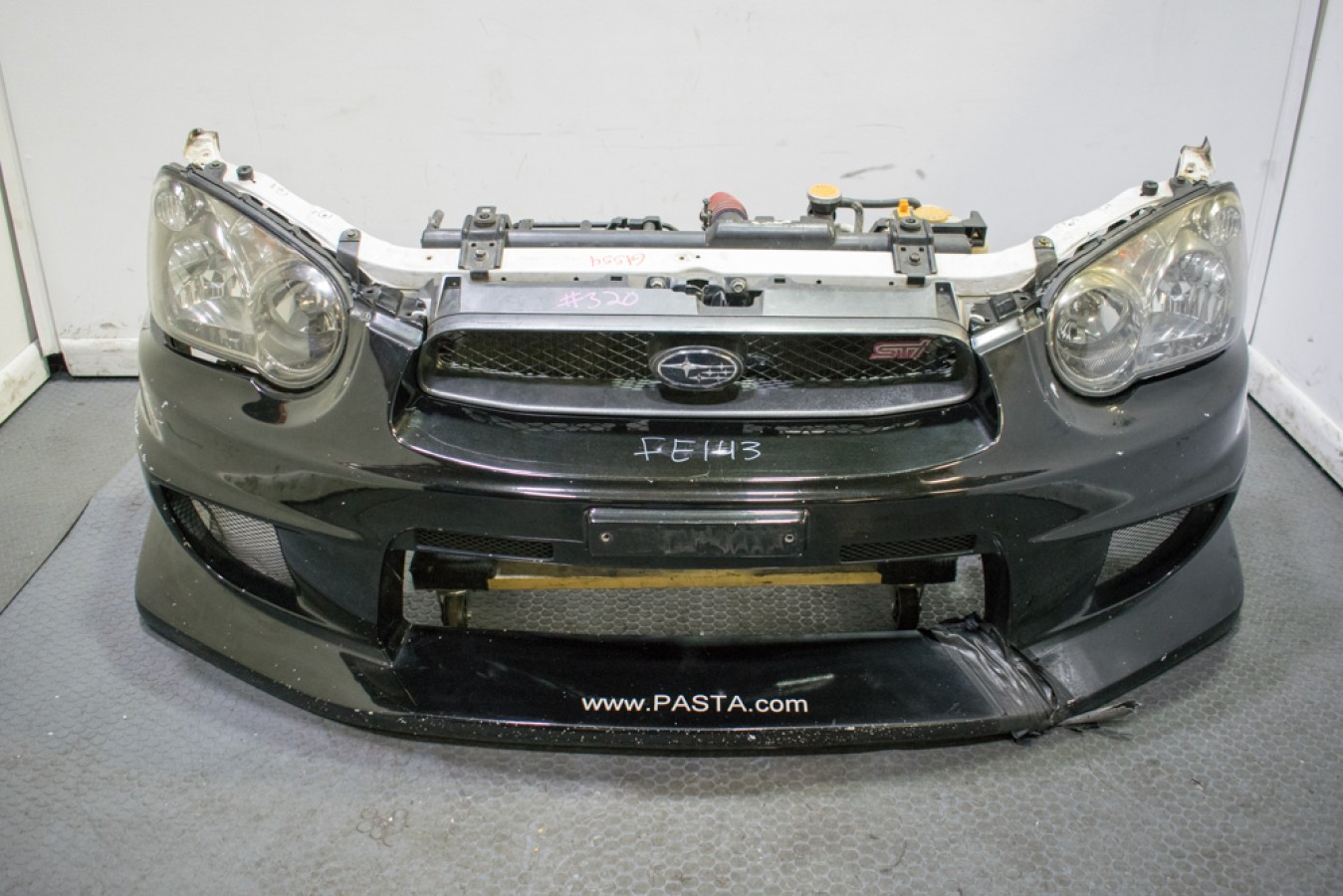 2004-2005 Subaru Impreza WRX STI GD V8 Front End w/ Voltex Style Front ...