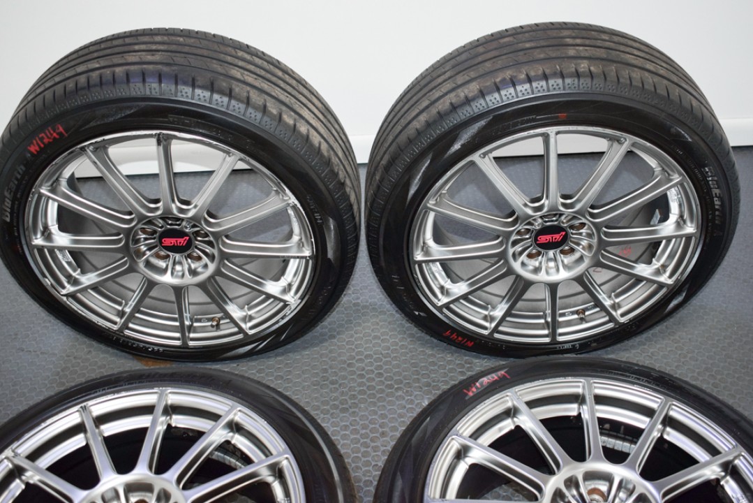 Used Subaru WRX STI Spec 12 Spokes 18x8 Gunmetal Enkei 5x100 Wheels ...