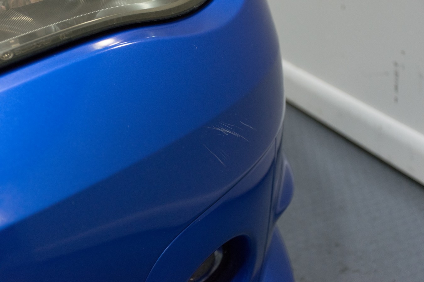 Subaru Version 9 WRX Wagon Front End Conversion Blue Hawkeye Nose Cut ...