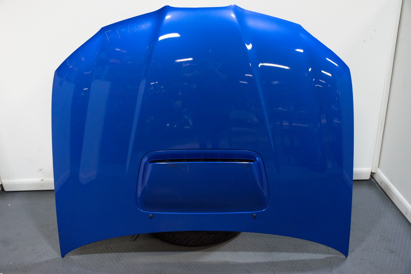 Subaru Version 9 WRX Wagon Front End Conversion Blue Hawkeye Nose Cut ...