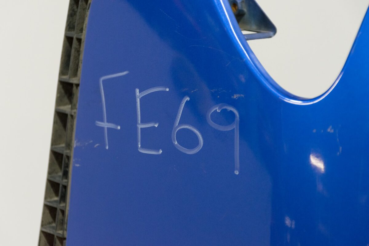 Subaru Version 9 WRX Wagon Front End Conversion Blue Hawkeye Nose Cut ...