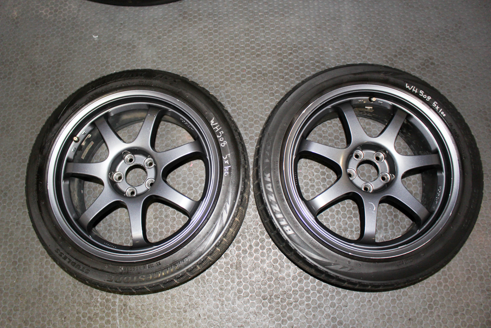 Used JDM 17x7 A-tech Wheels with 5x100 Fitment, and Offset of +38. WP ...