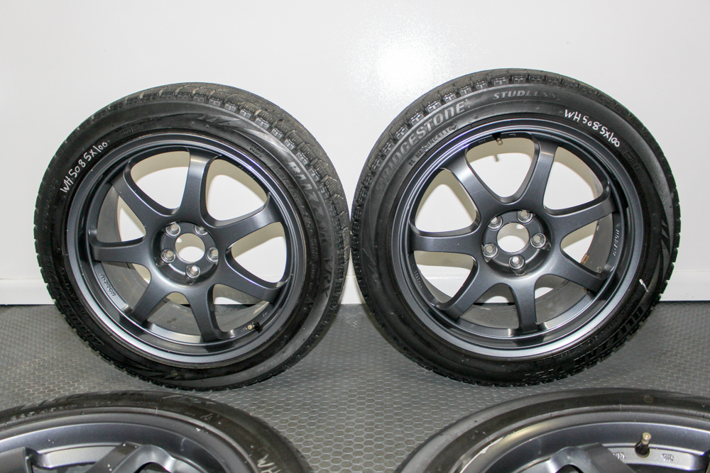 Used JDM 17x7 A-tech Wheels with 5x100 Fitment, and Offset of +38. WP ...
