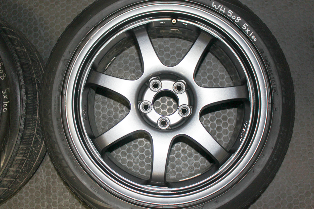 Used JDM 17x7 A-tech Wheels with 5x100 Fitment, and Offset of +38. WP ...