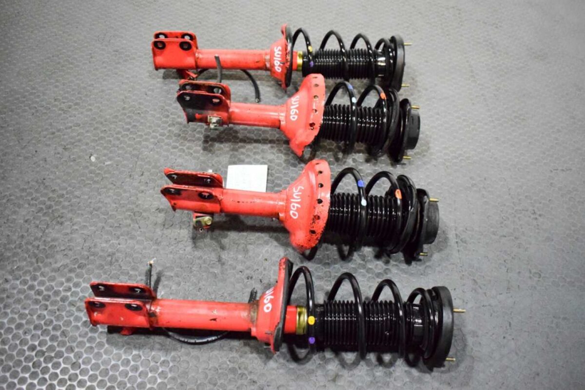 Very Clean & Low Mileage JDM 02-05 Subaru WRX STI OEM struts in pink ...