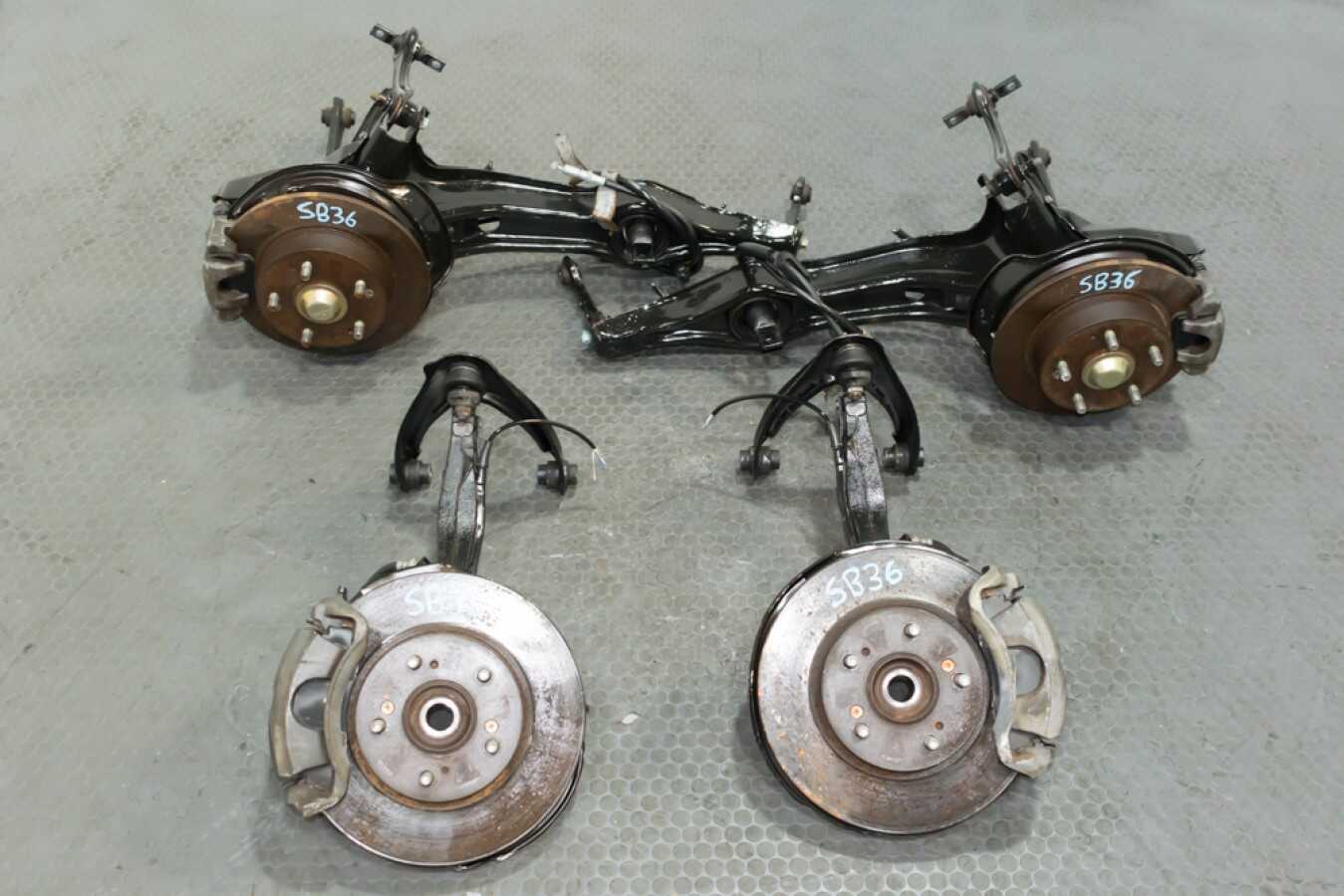 Clean & Low Mile JDM 96-01 EK9 Honda Civic Type R 5x114.3 OEM Brakes ...