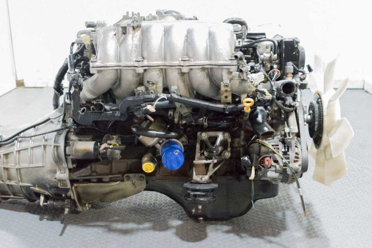 JDM Nissan RB25DET Complete Engine and 5 Speed Transmission Low Mileage ...