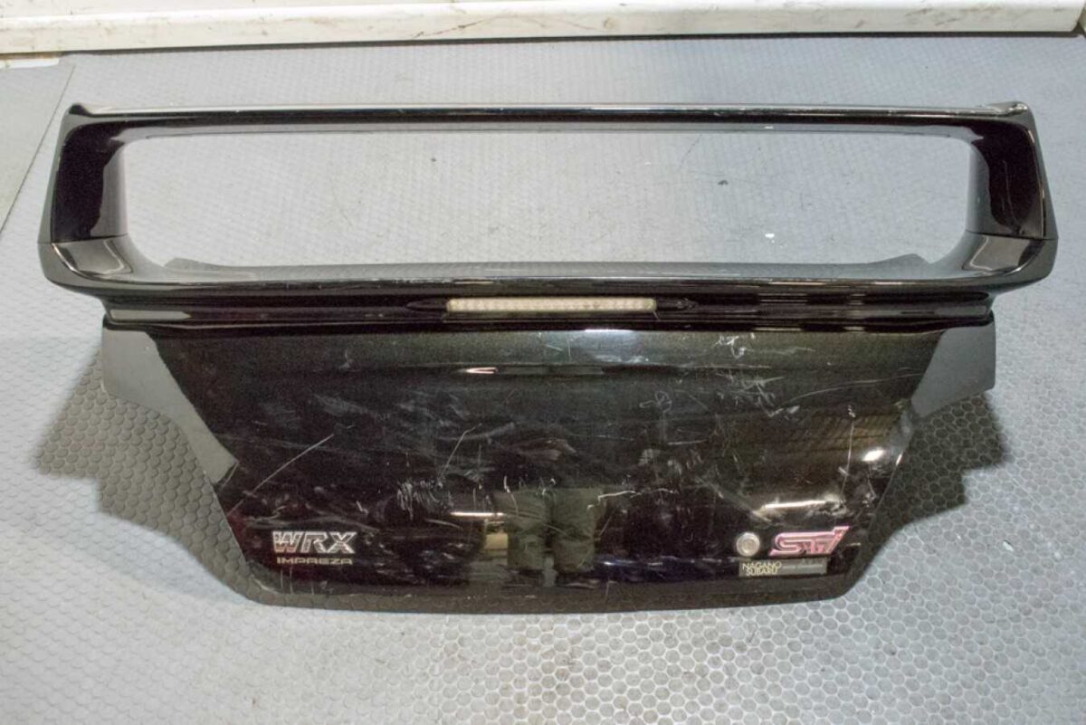 Used Clean JDM 02-07 Subaru WRX STI Trunk W/ STI Wing in Java Black ...
