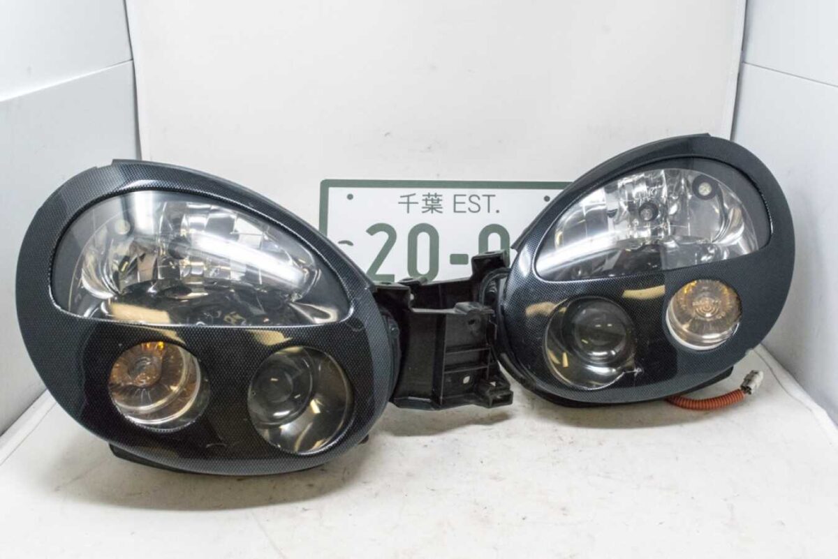 JDM Carbon Look OEM Subaru Impreza WRX STI V7 GDB HID Headlights 2002 ...