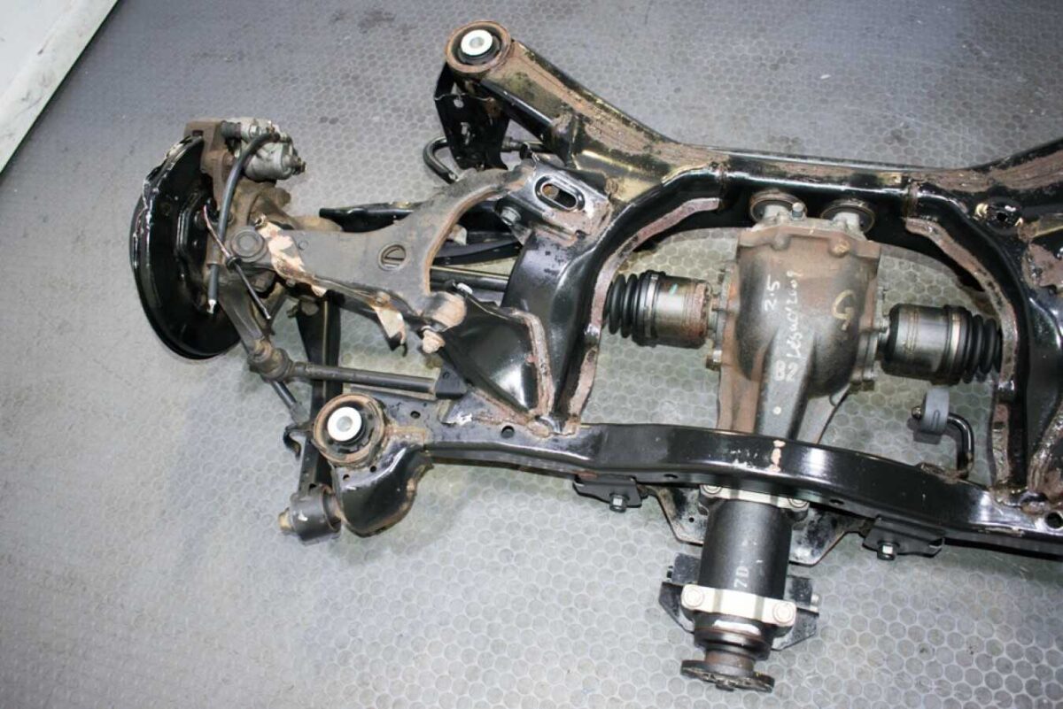 05-09 JDM Subaru Legacy Rear Subframe w/ Differential, Axles, Hubs, ETC ...