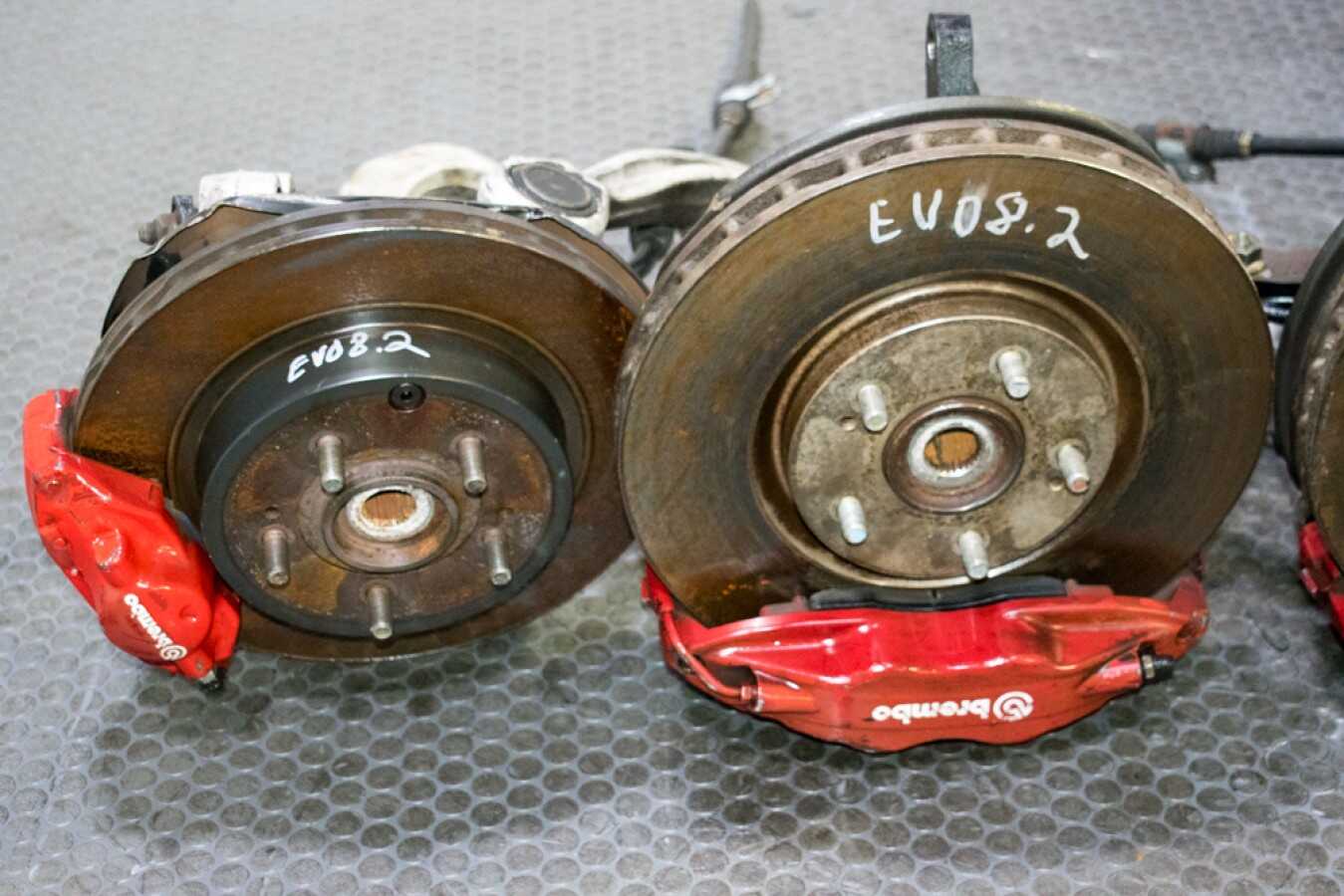 01-06 Mitsubishi Lancer Evolution VII VIII IX Brembo Brakes and Hub ...