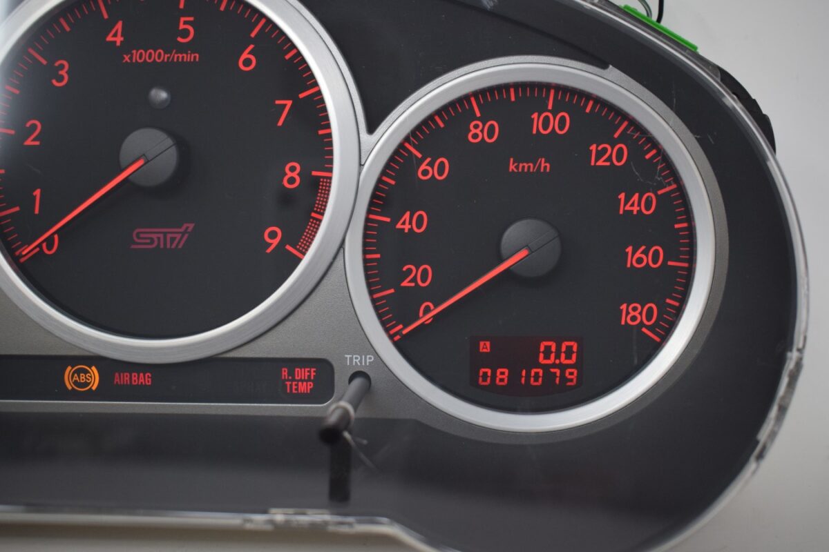 JDM Ver. 9 Subaru WRX STi DCCD and Opening Ceremony Gauge Cluster for ...