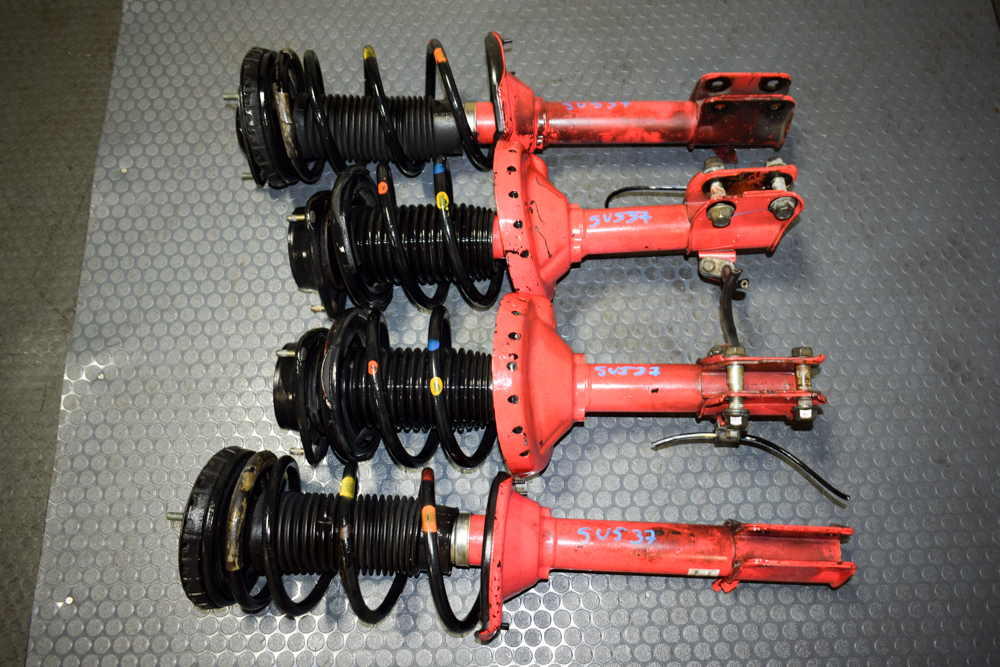 JDM WRX STi Struts with 5x100 Fitment.