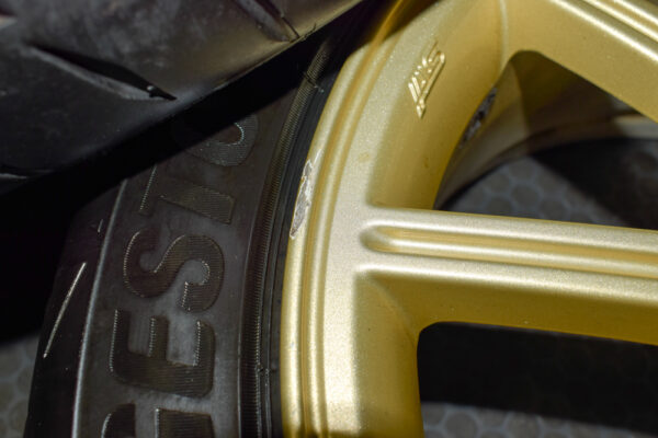 Used Set of Four 5x114 Gold ENKEI WRX STI OEM 17 inch by 8 Wheels with ...