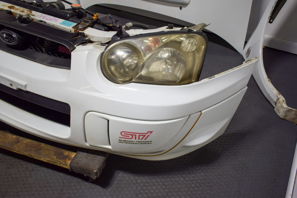 JDM OEM 04-05 Subaru Impreza WRX STI Sedan Front Clip in White for Sale ...