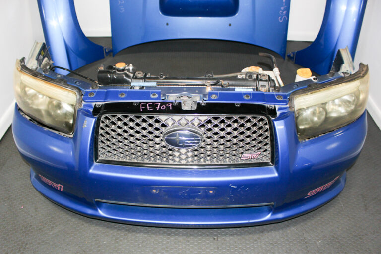 JDM 2003-2008 Subaru Forester STI SG5 SG9 Front End w/ HID Headlights Rally Blue | J-Spec Auto ...