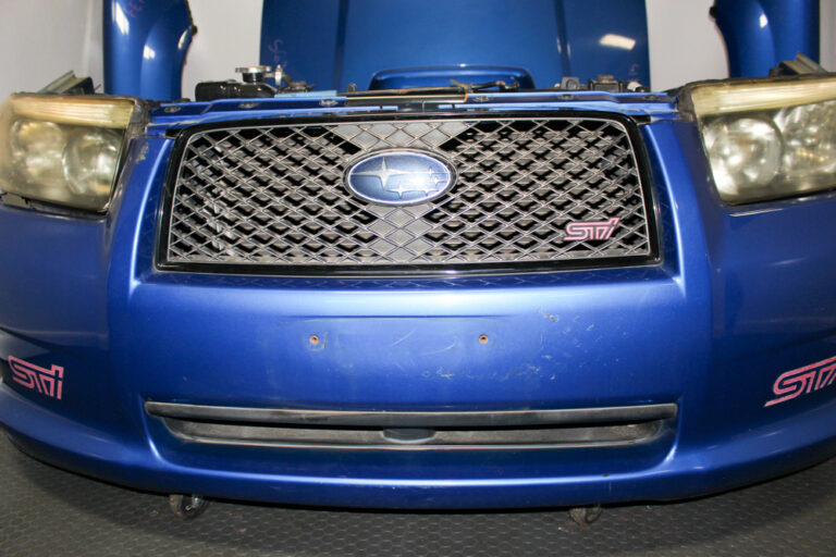 JDM 2003-2008 Subaru Forester STI SG5 SG9 Front End w/ HID Headlights Rally Blue | J-Spec Auto ...