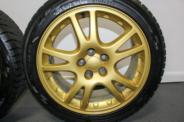 5x100 Used Subaru WRX STI version 7 17x7.5 +48 Gold Rims with Brembo ...