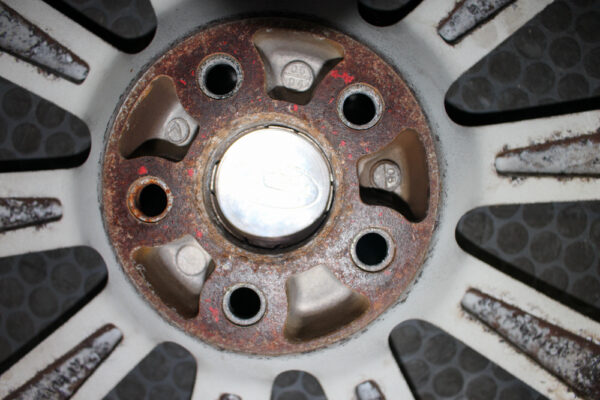 A set of four Forester STI 18 Inch Enkei wheels.